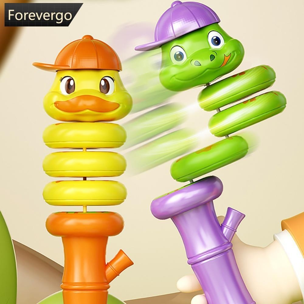 FOREVERGO Twisted Balance Swinging Snake Whistle Toy Rotating Duck ...