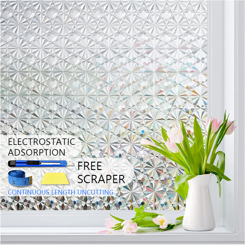 Glue-free Frosted Glass Window Stickers Door Privacy Shading Light ...