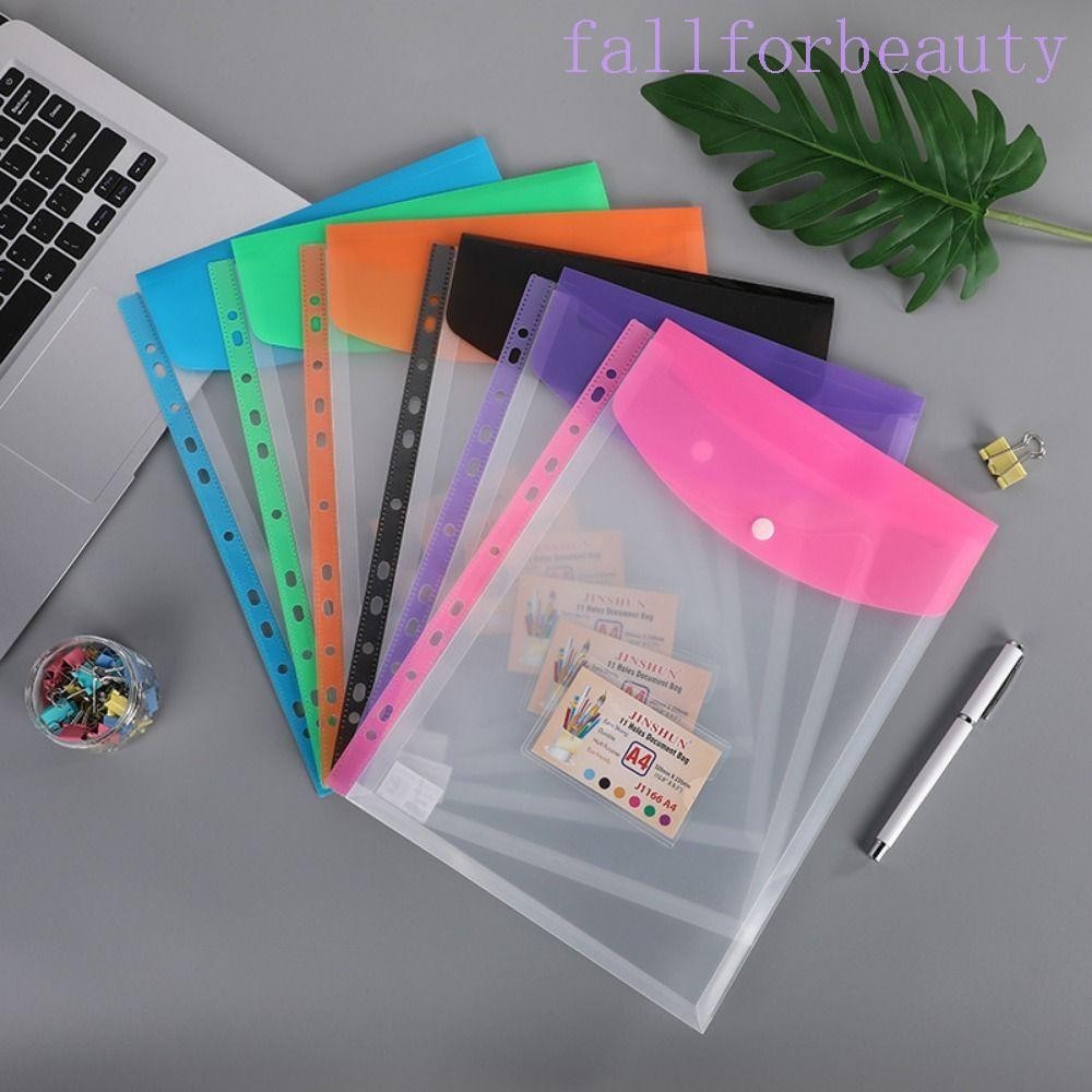 FALLFORBEAUTY A4 Expandable Binder Pocket, Waterproof Transparent ...