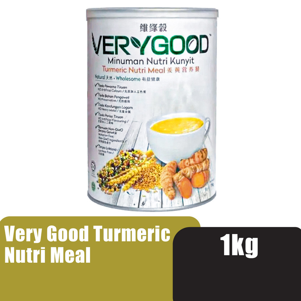 VERYGOOD Turmeric Nutri Meal 1kg with Natural Curcumin, Kunyit, Organic ...