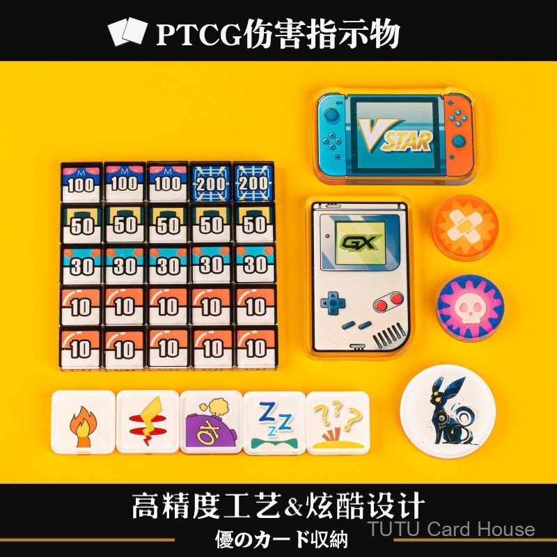 Kaman Box ptcg Damage Counter Pokémon Counter Double-Sided Acrylic ...