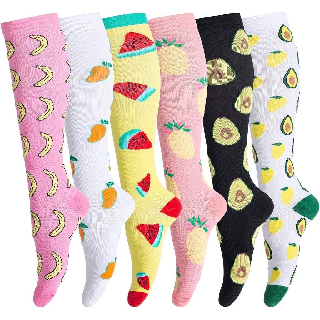 Compression Socks for Men & Women Non-Slip Long Tube Ideal for Running ...