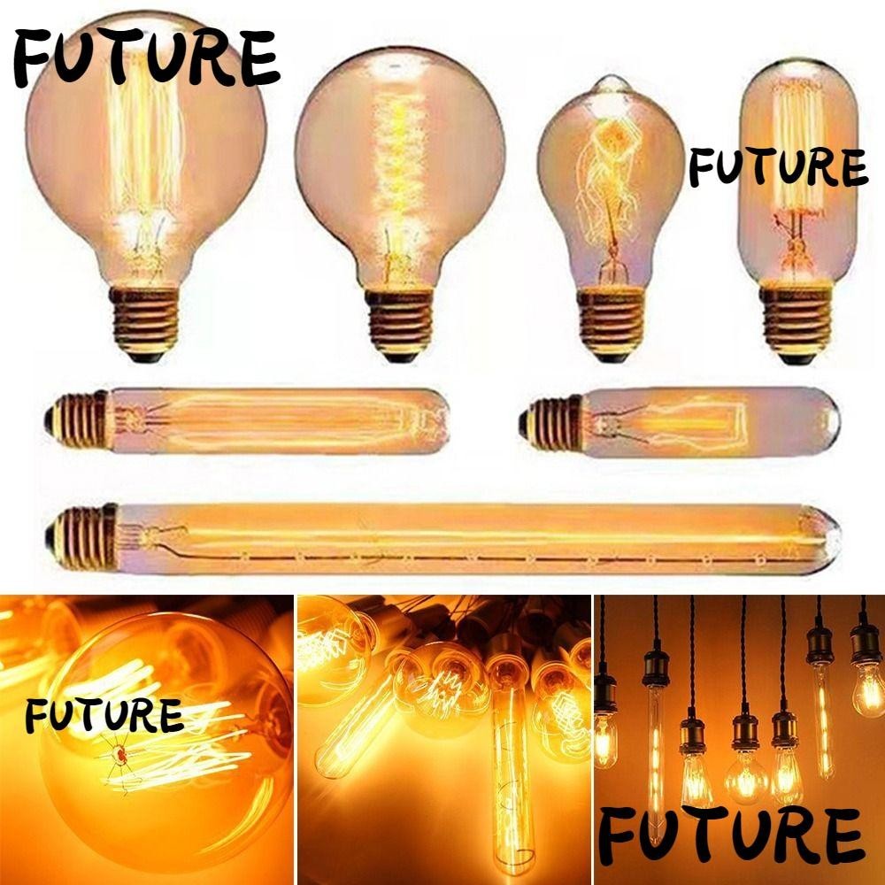 HL-FUTU Vintage Retro Bulb 40W Bright Ball light Decoration Screw ...