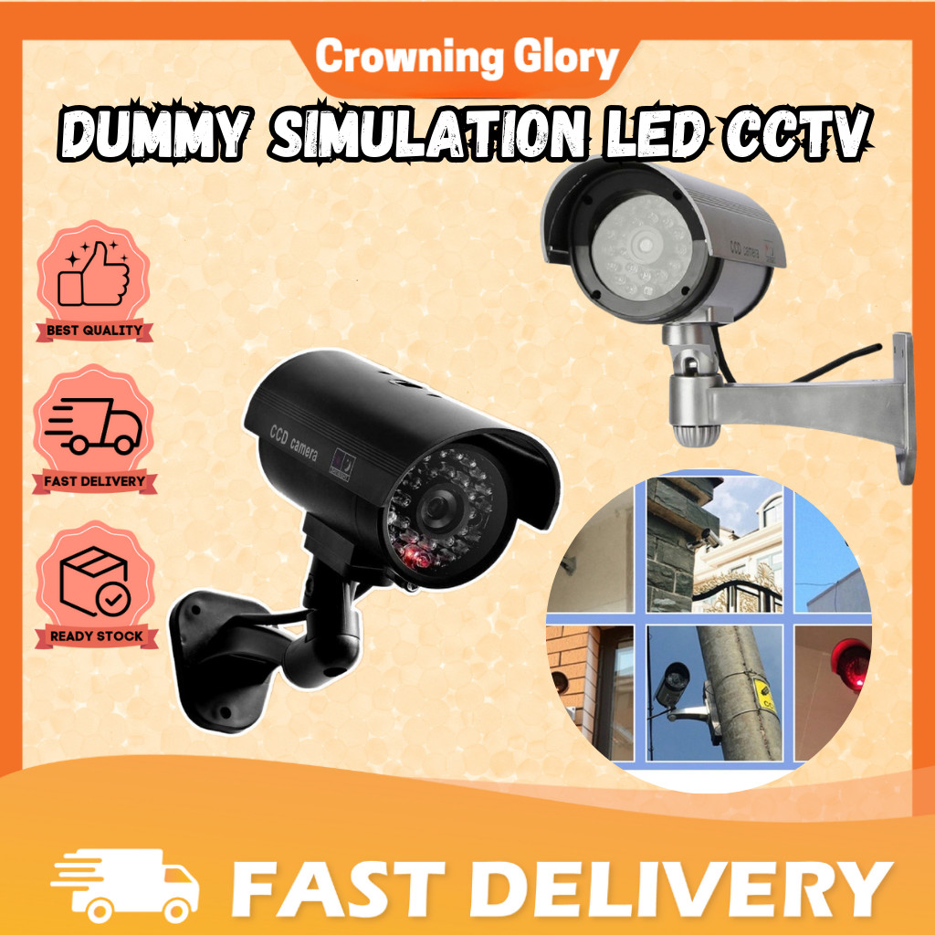 Fake Anti Theft Guard Monitor CCTV Fake Dummy Simulation LED CCTV ...