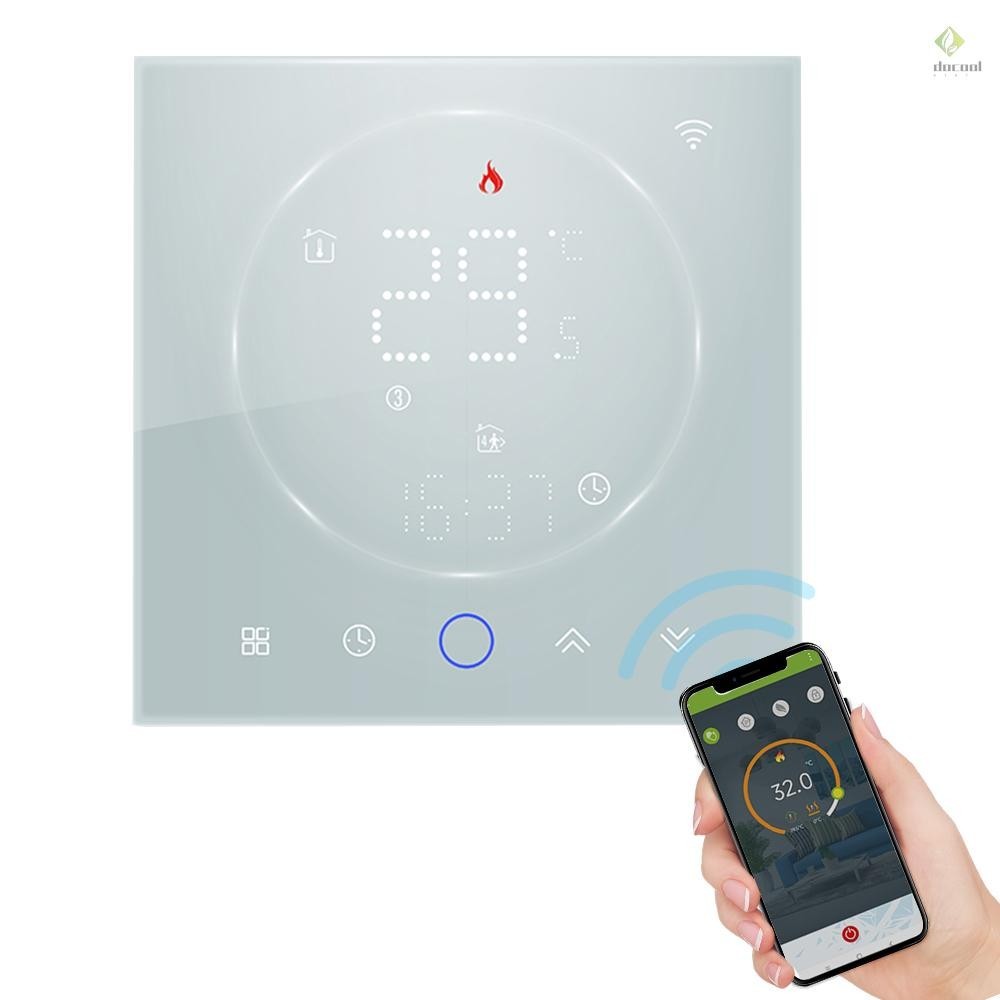 Smart Tuya WiFi Thermostat Voice Control 3A Digital Programmable LED ...