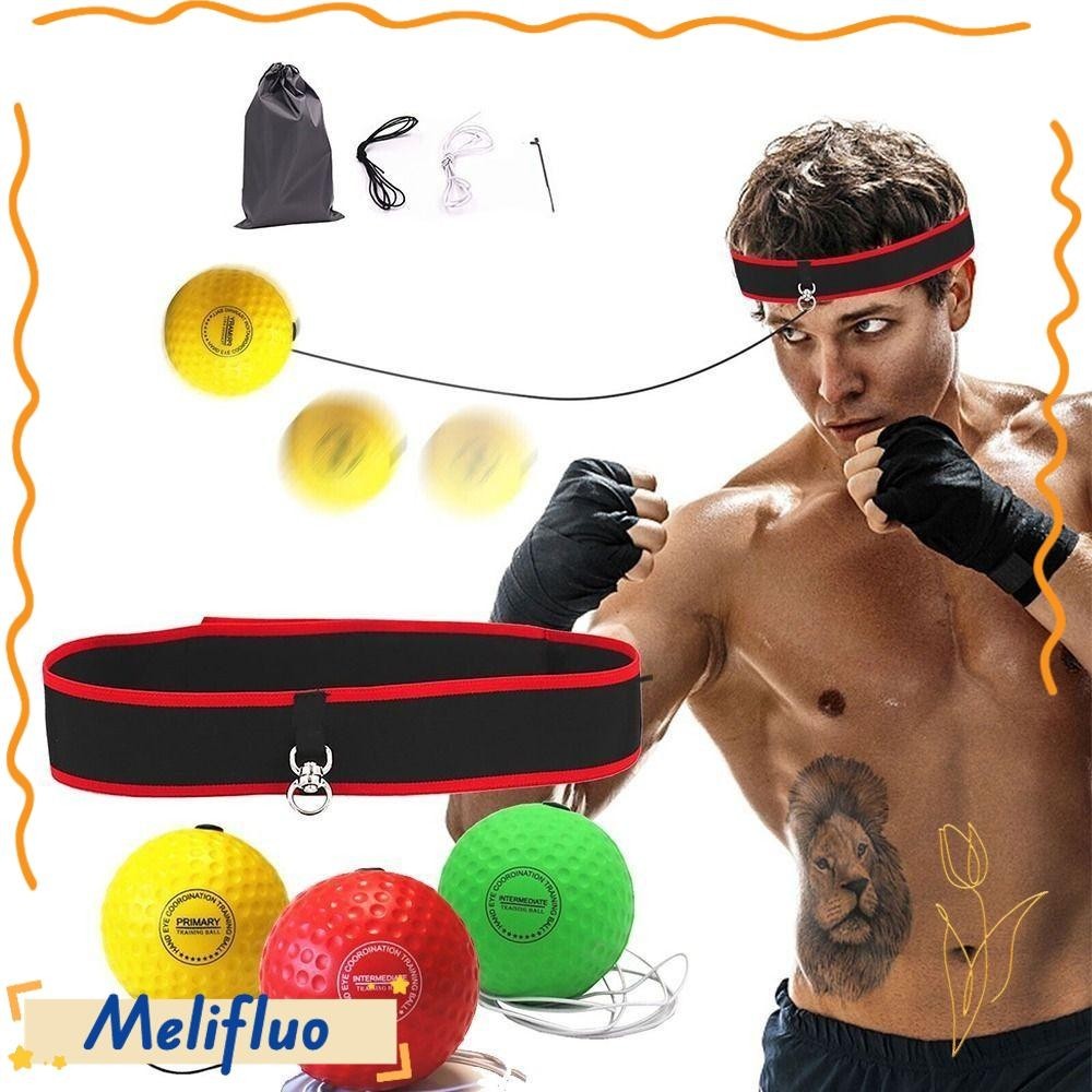 MELIFLUO Speed Reflex Fight Ball Adults Reflex Speed Training Head Band ...