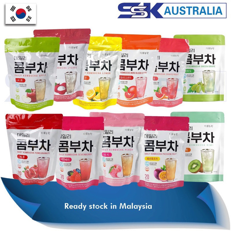 Danongwon Daily Kombucha Tea(20stick/pack)Danongwon 每日康普茶·（20条/包）健康茶 ...
