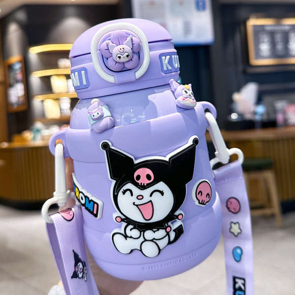 botol air budak sekolah botol air kuromi Piala Thermos Kanak-kanak ...