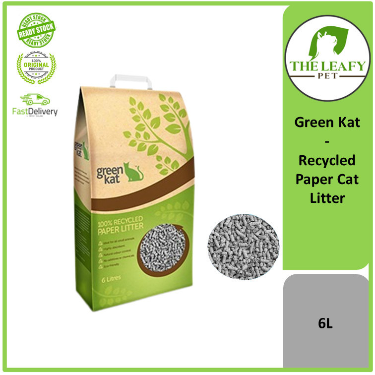 Green Kat Recycled Patter Cat Litter - 6L ( SMALL ) | Shopee Malaysia