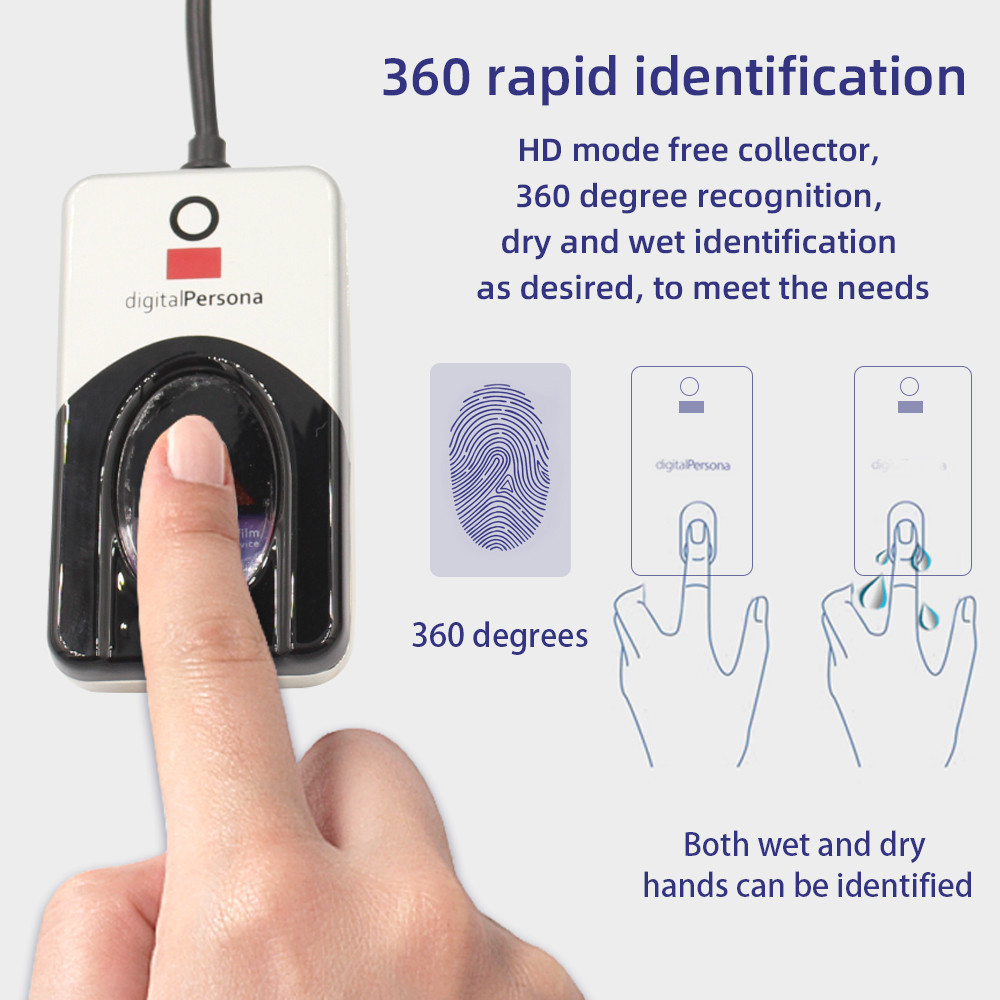 Digital Persona U are U 4500 Biometric Fingerprint Scanner USB ...