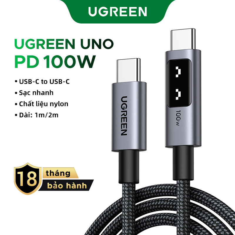 UGREEN Uno 100W Type C E-Marker fast charging cable for iPhone 16 Pro ...