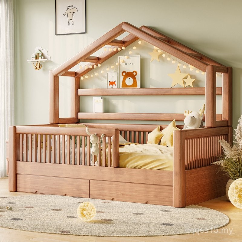 Solid Wood Children's Bed Girl Princess Bed Red Sandalwood Popsicle Bed ...