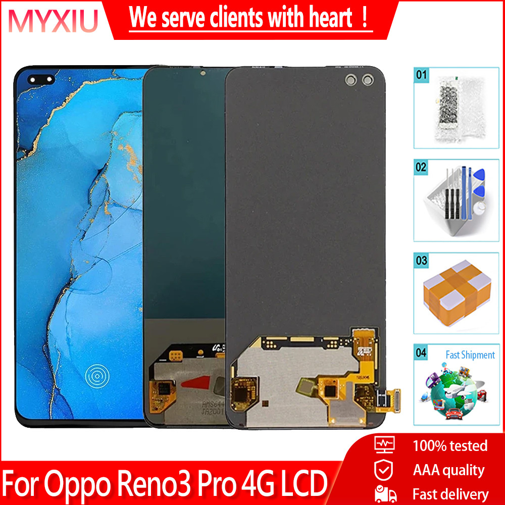 Original 6.4" For Oppo Reno3 Pro 4G LCD Display Touch Screen ...