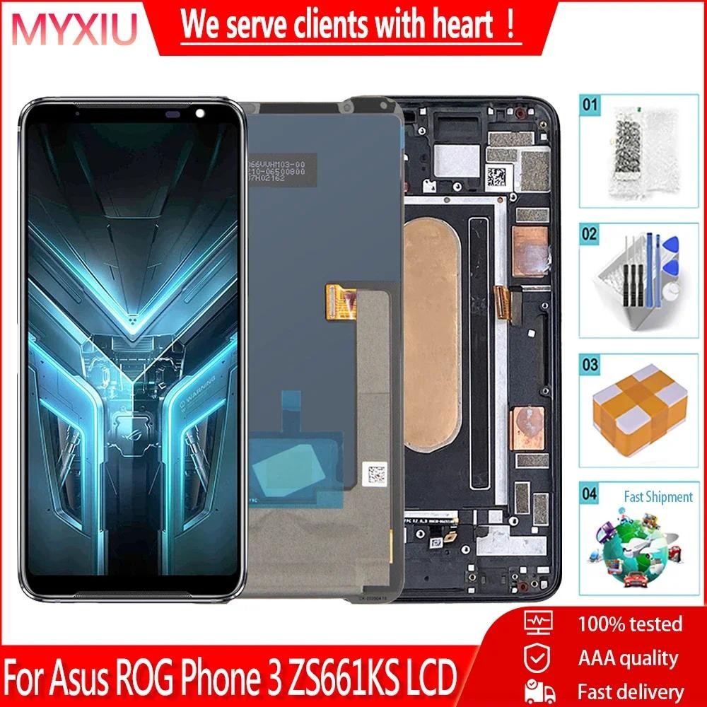 6.59" Original AMOLED for Asus ROG Phone 3 ZS661KS LCD With Frame ...