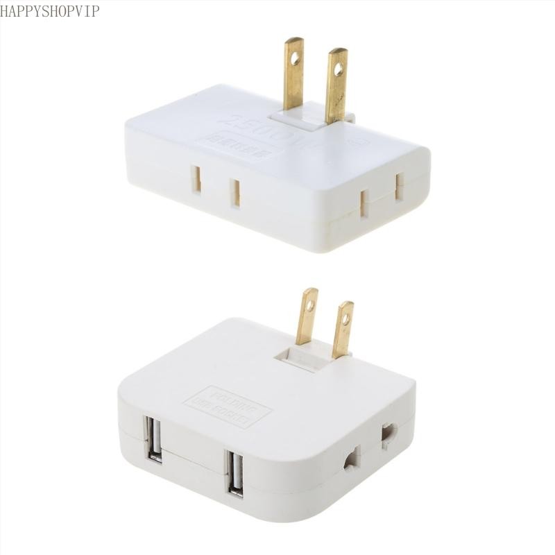 HSV Rotatable Socket Converter Multi Plug Socket Indoor Wall USB Power ...