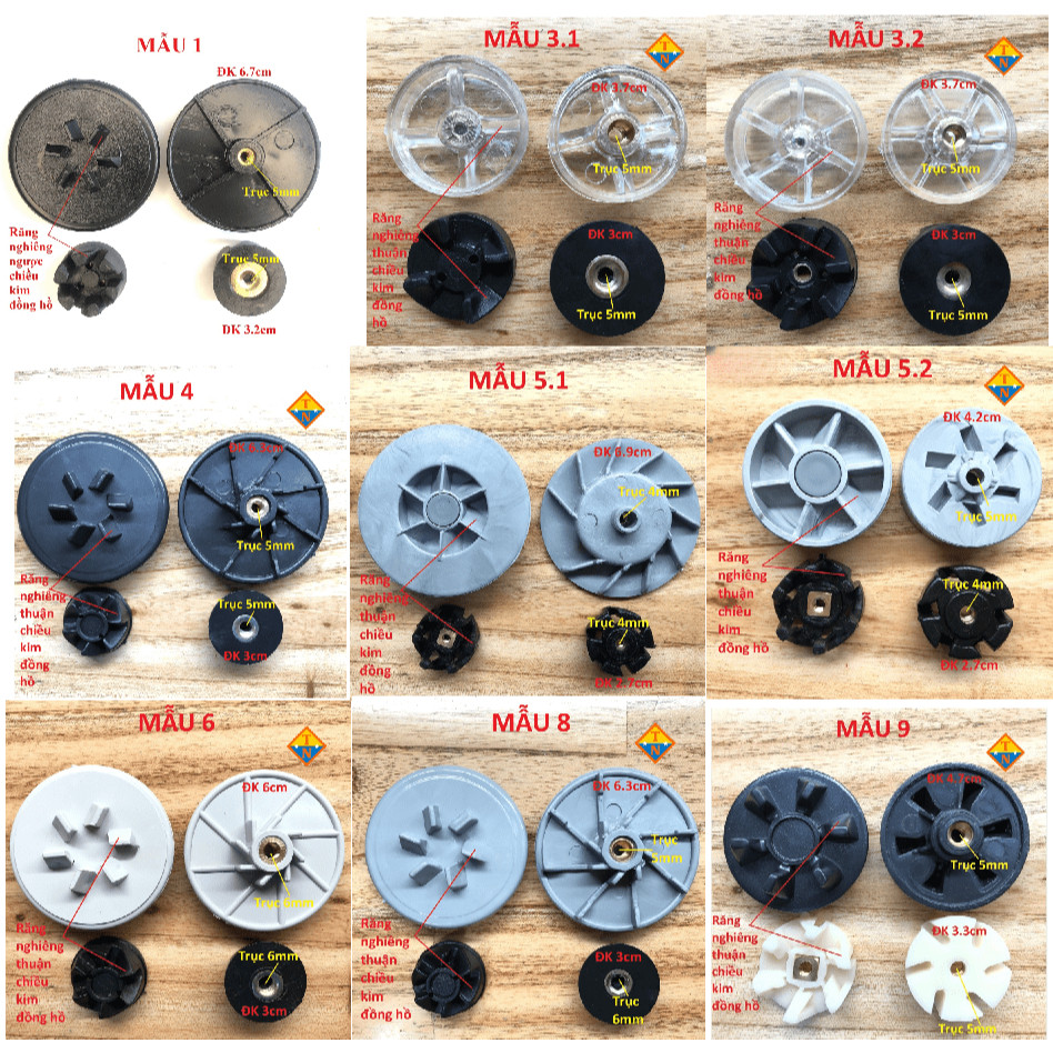 Common types of blender gears, transmission lugs, blender sprockets ...