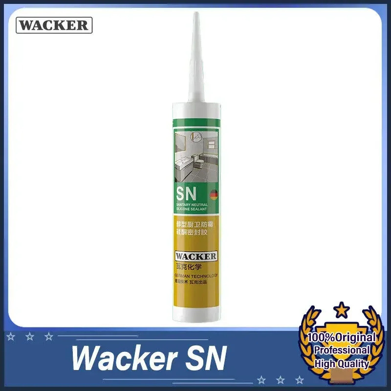 Wacker SN Sanitary Neutral 300ml Sealant with Outstanding Adhesion for ...