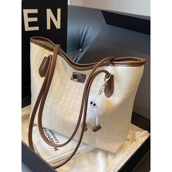 silver handbag women bag raya Beg berkapasiti besar wanita 2024 beg ...