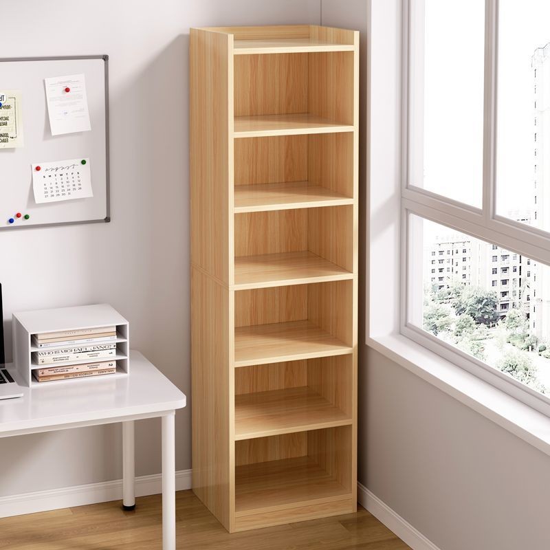 Bookcase shelves floor to ceiling simple household small storage narrow ...