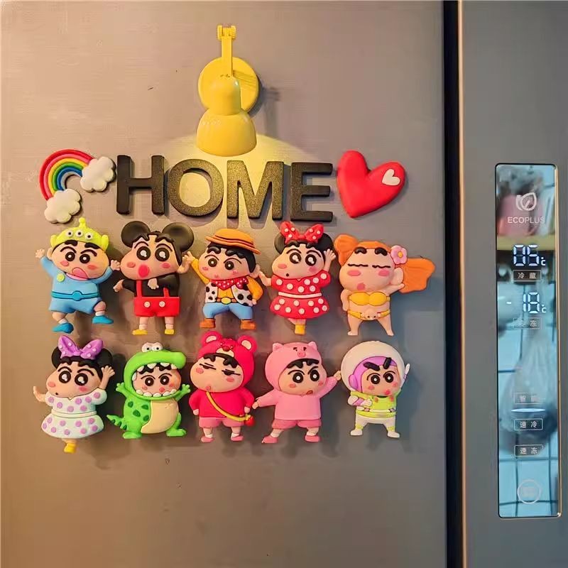 2025 New Style Crayon Shin-Chan Refrigerator Sticker 3D Three ...