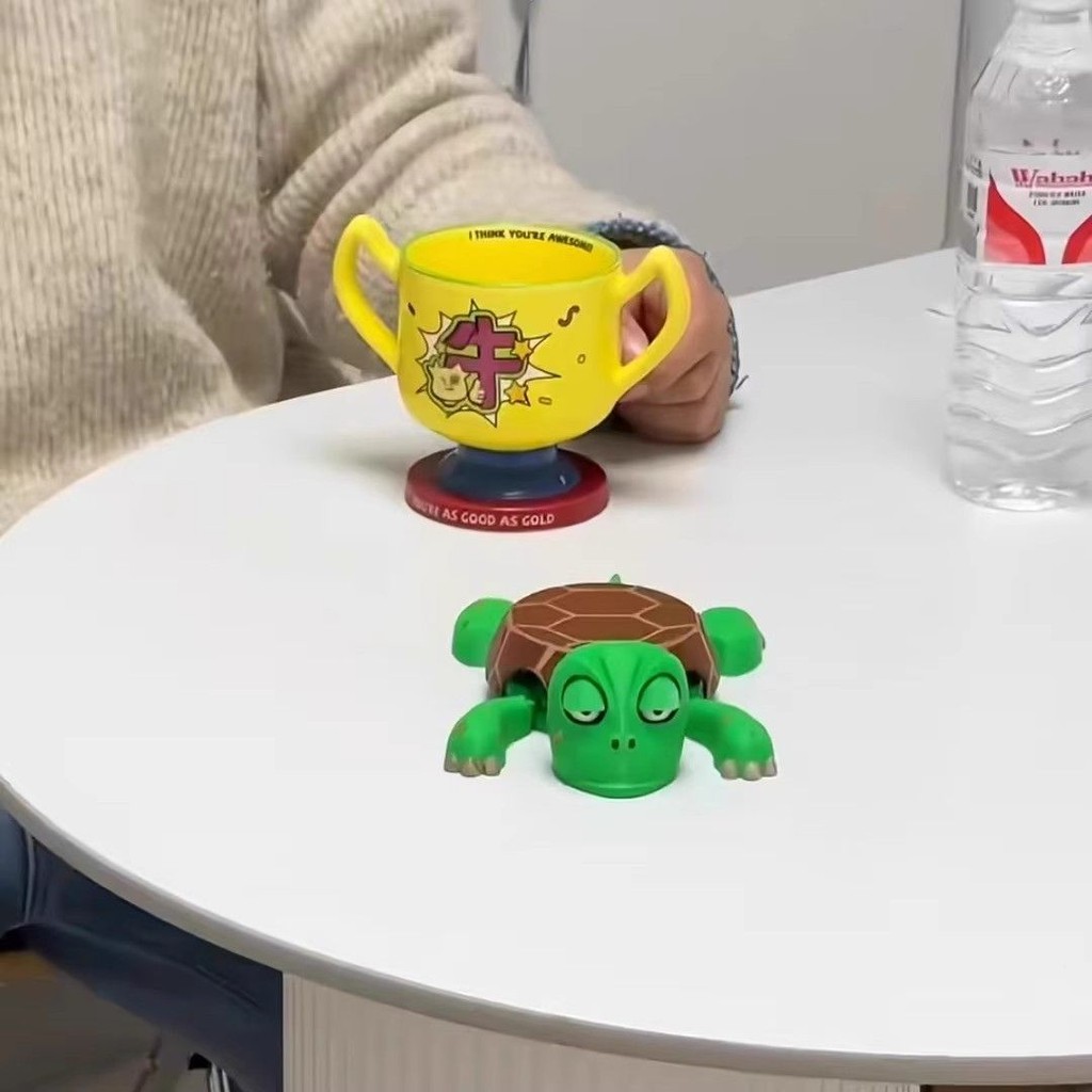 Tiktok Same Style funny 3d printing tortoise king eight Coaster Desktop ...