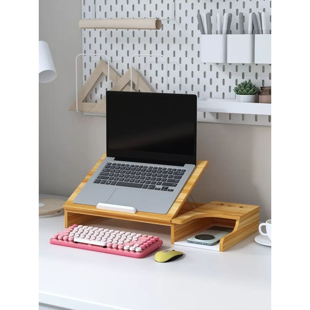 Double-pole Support Desktop Lifting Adjustable Laptop Universal ...