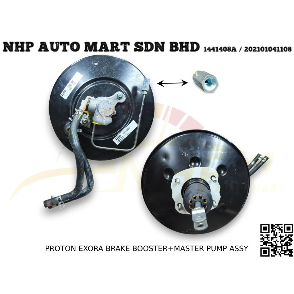 PROTON EXORA BRAKE BOOSTER WITH BRAKE MASTER PUMP Brake Booster Pump ...