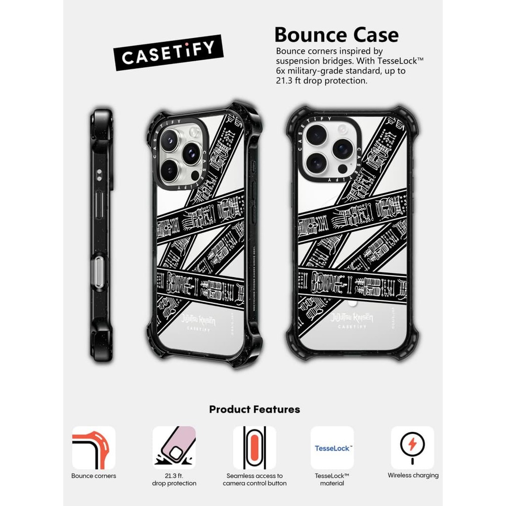 CASETiFY X Cursed Seal white Case Magnetic suction Hard Acrylic Back ...
