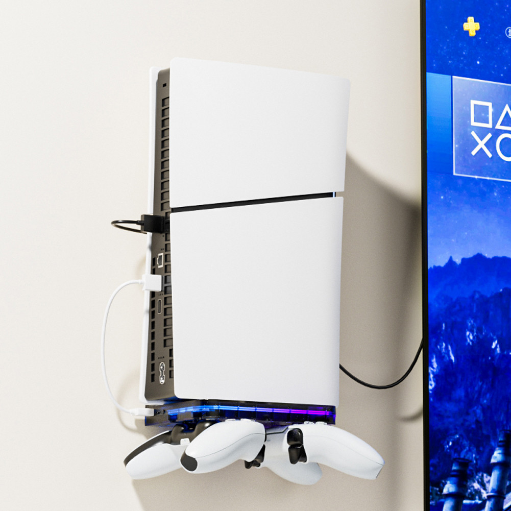 Wall Mount Console Dock Bracket Controller Rack for PS5 Pro/PS5 Slim ...