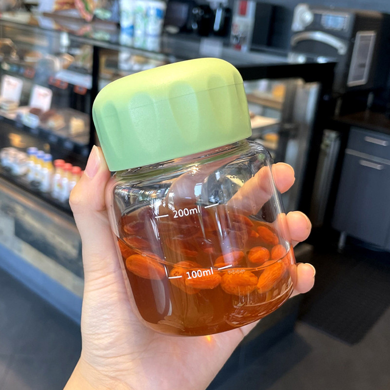 Fat Cup Soy Milk Cup Mini Glass Female Portable Water Cup Borosilicate ...