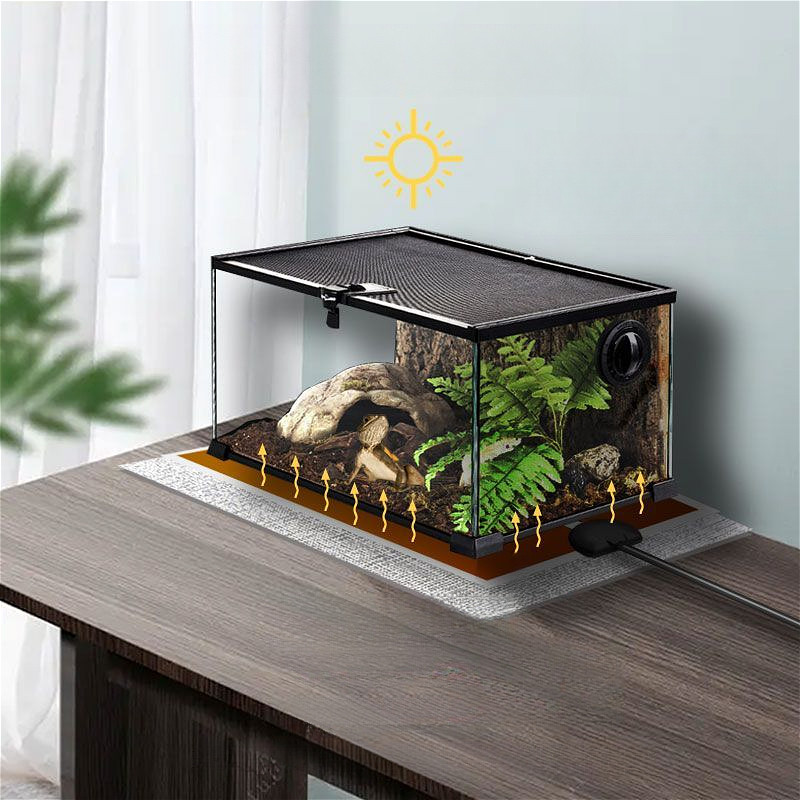 Reptile heating pad temperature control gecko horned frog hamster ...