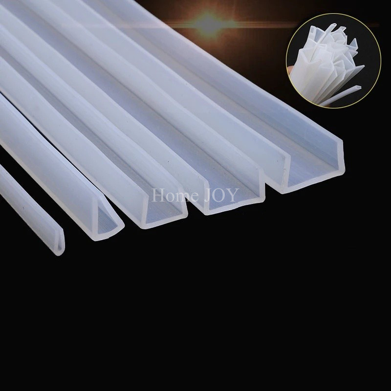 1 Meter Rubber strips, silicone U-shaped strips, glass fish tank table ...