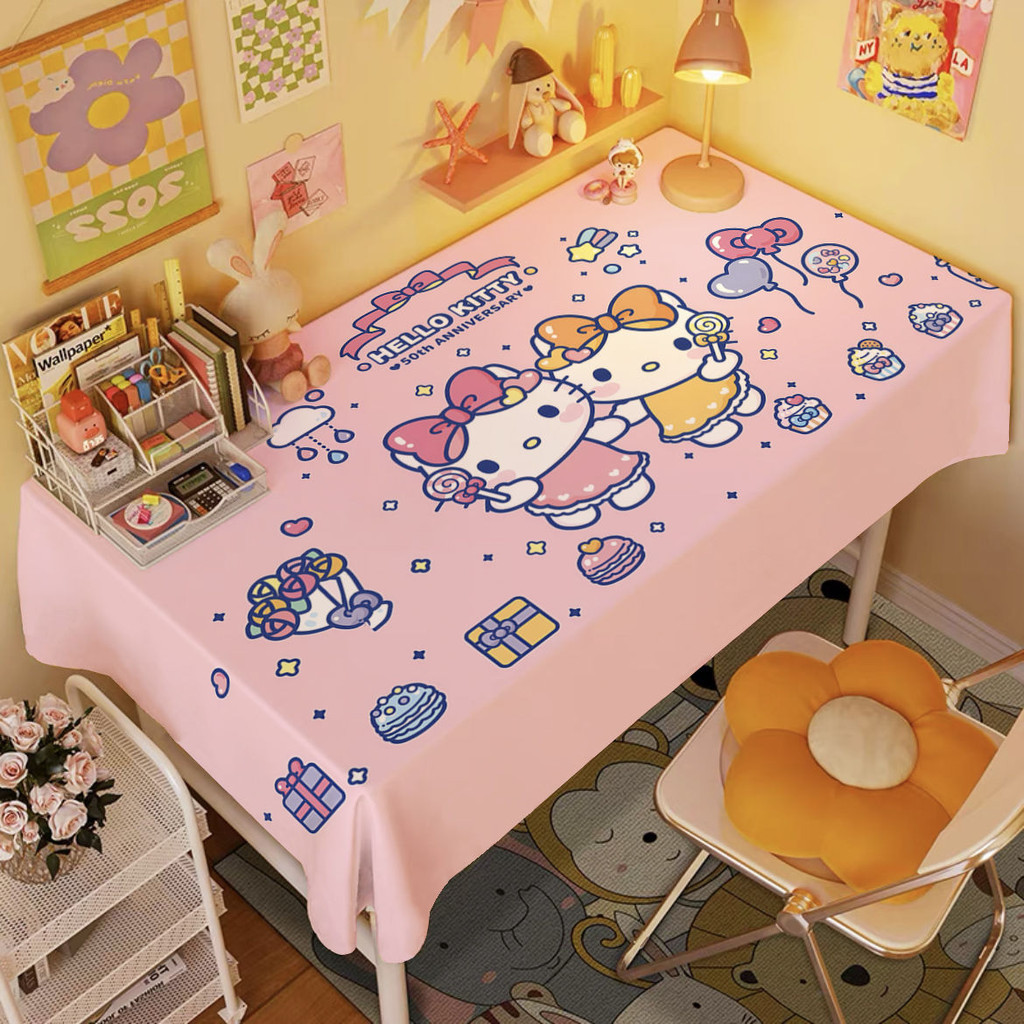 2024 Cartoon Sanrio Tablecloth ins Cute Student Dormitory Dormitory ...