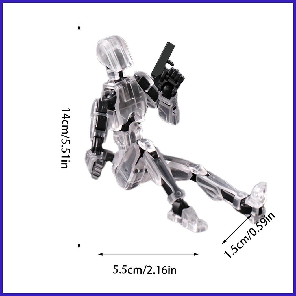 3D Printed Movable Robot Articulated Figure Robot Multi Joint Movable ...