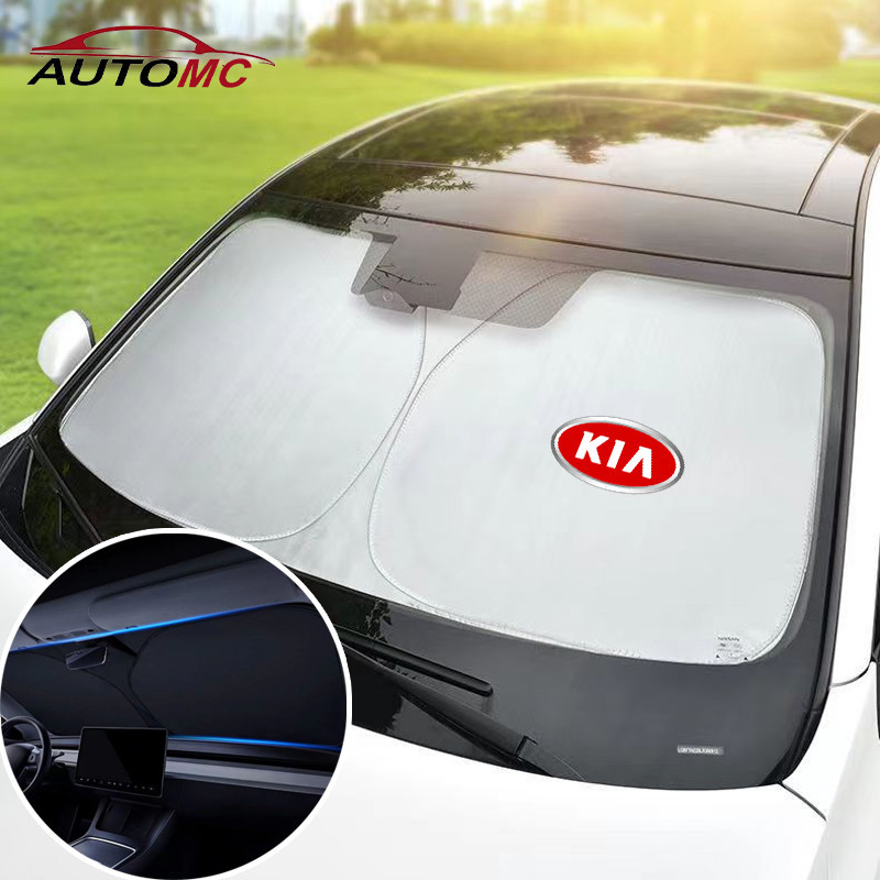 KIA Car Sunshade Anti-UV Car Front Windscreen Sun Shield Shade Cover ...