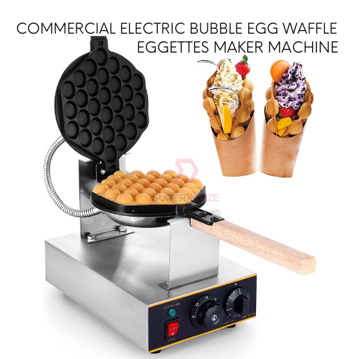 Commercial Electric Bubble Egg Waffle Baker Machine Eggettes Waffle ...