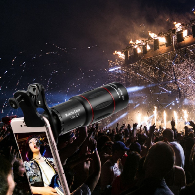 Apexel 28X 18X 36X 64X Zoom Lens Universal Apexel Lens 18x25 Zoom ...