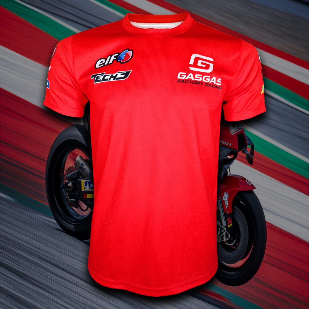 MotoGP GasGas Factory Team T-Shirt / Baju Microfiber Jersi / Racing T ...