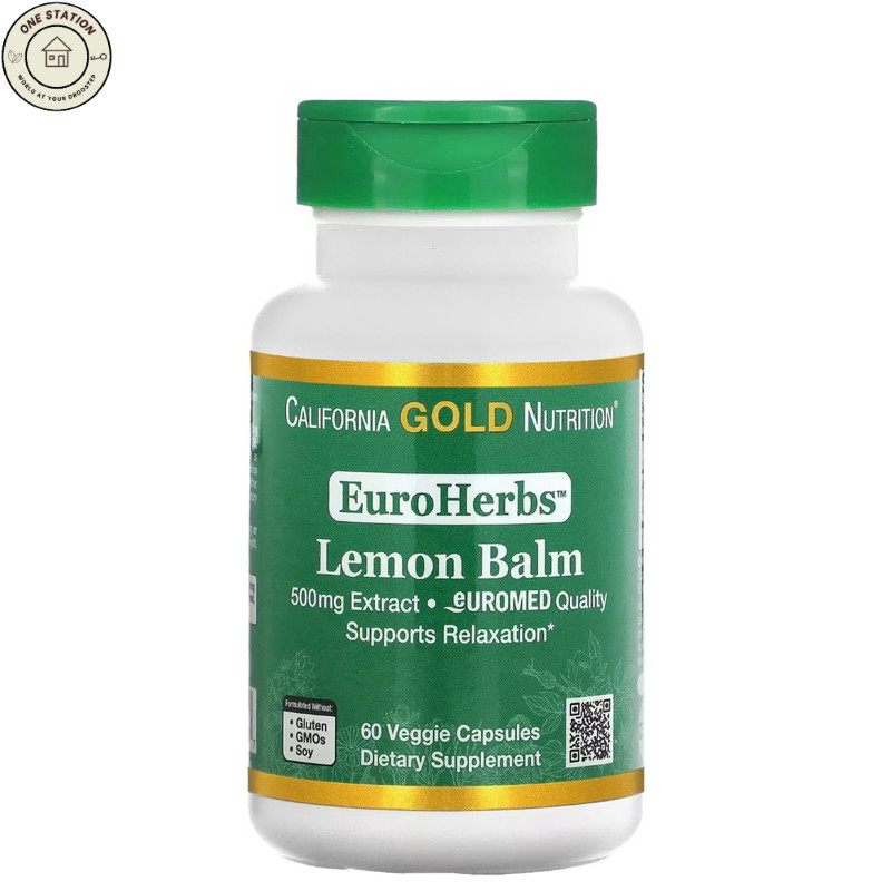 California Gold Nutrition, EuroHerbs, Lemon Balm Extract, Euromed ...
