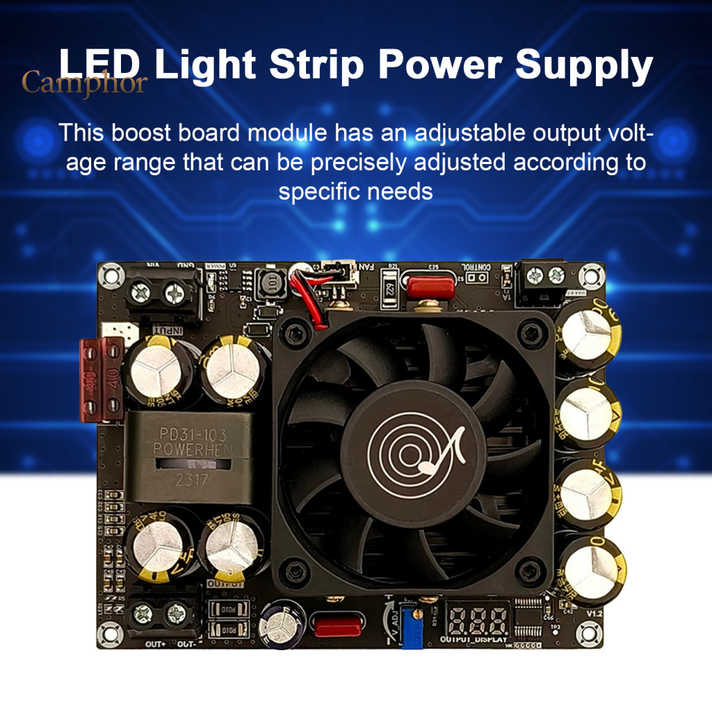 camphor Adjustable Voltage Module Adjustable Boost Board Module 500w ...