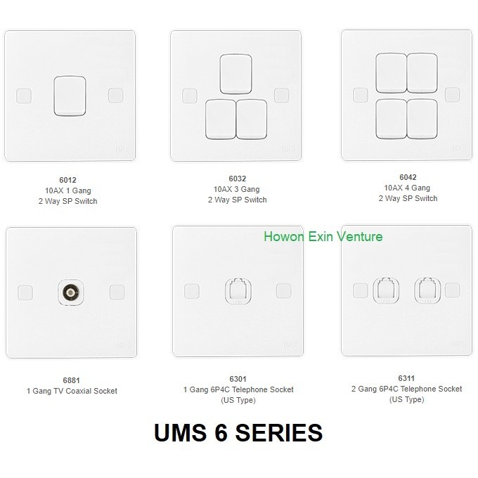 UMS 6 SERIES SWITCHES [ CLEARING STOCK ] | Shopee Malaysia