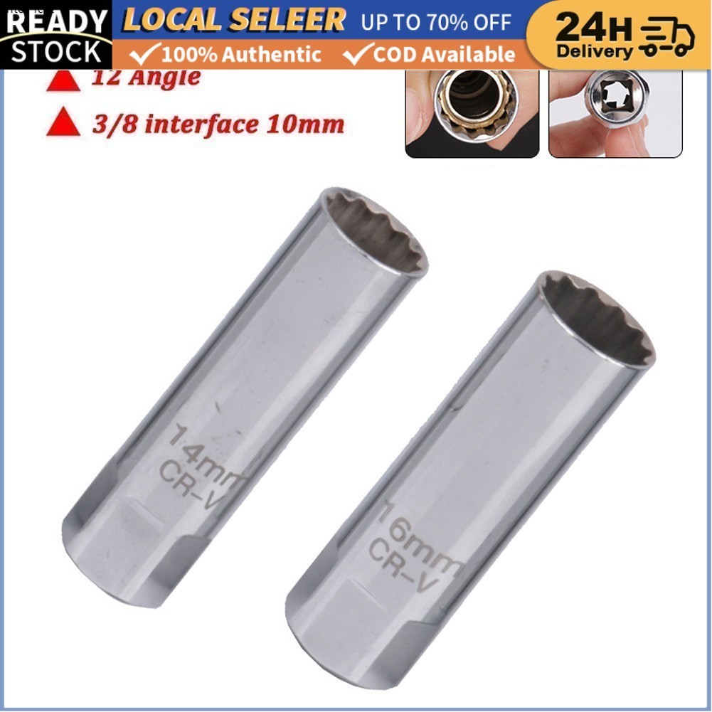 3/8 Magnetic Spark Plug Socket 14/16mm Universal 12 Angle Wrench Drive ...