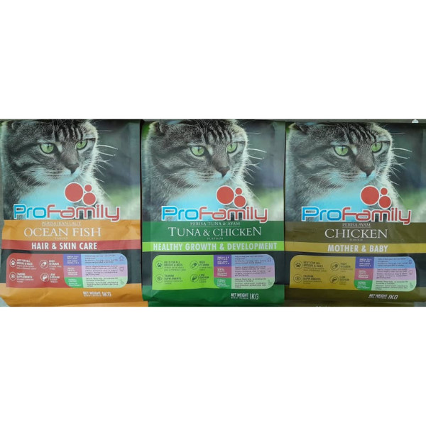 PROFAMILY DRY CAT FOOD 1KG | Shopee Malaysia
