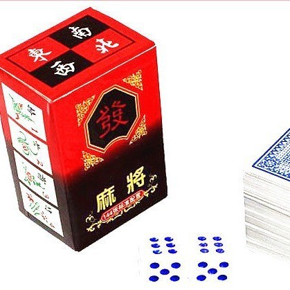 Mahjong playing cards paper mahjong cards tourism mahjong silent soft ...