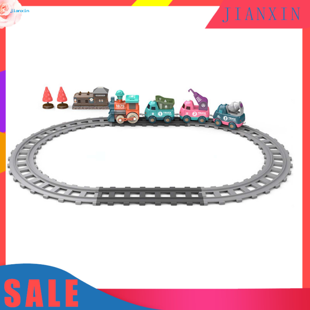 1 Set Railway Tracks Toy Magnet Adsorption Cartoon Train Head ...