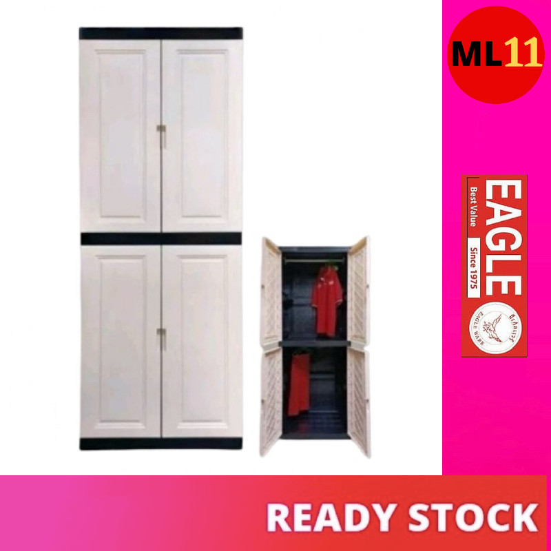 EAGLE DIY Almari Baju Plastik / Cabinet Plastik / Plastic Storage ...