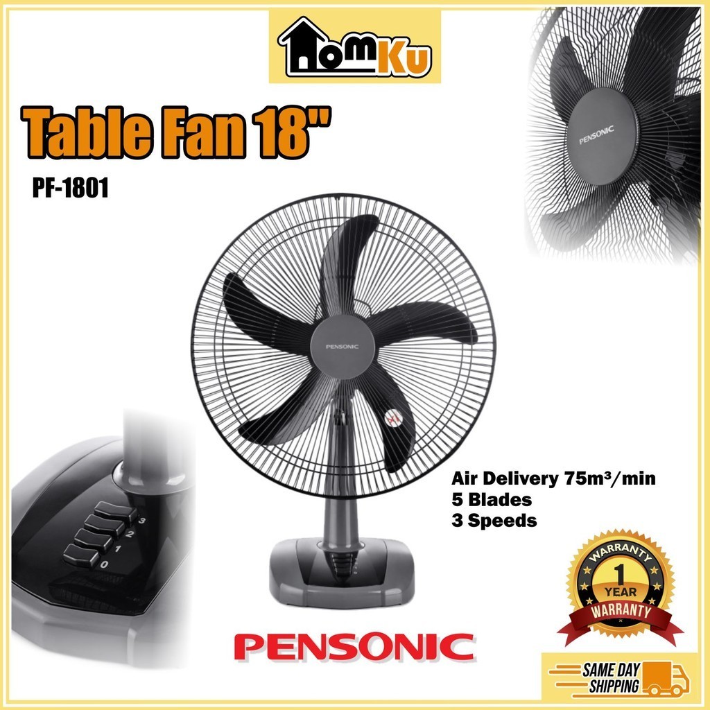 PENSONIC Table Fan 18″ PF-1801 | Shopee Malaysia