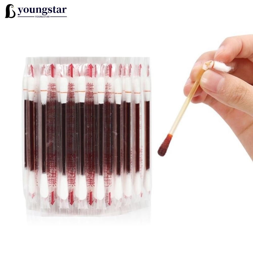 YOUNGSTAR 10/20/50/100 Pcs Disposable Medical Stick Portable Iodine ...