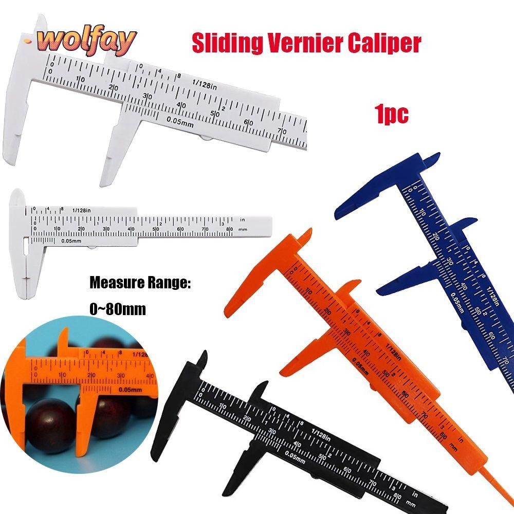 WOLFAY Measure Range 0~80mm Vernier Caliper Ruler 4 Colors to choose ...