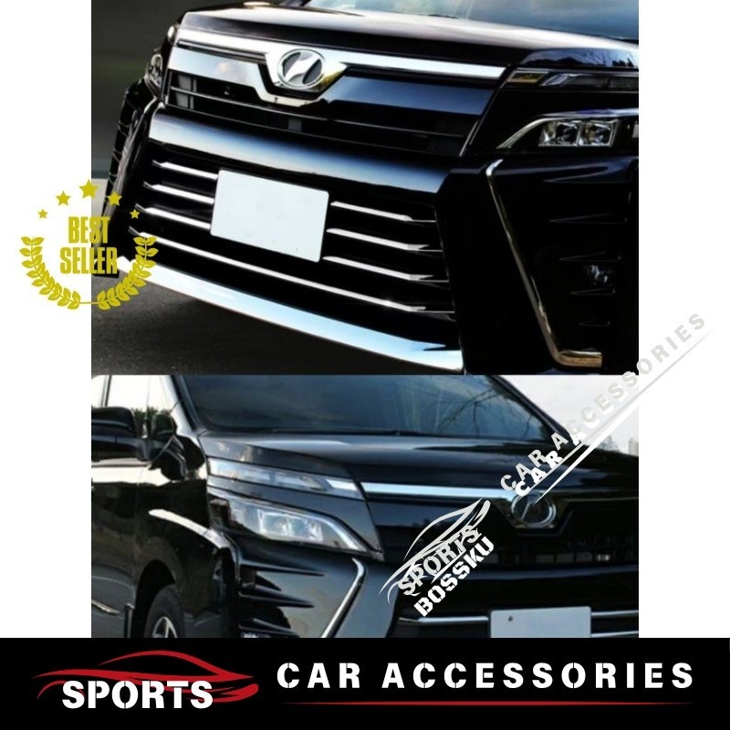 Toyota Voxy 80 Decorative Front Bumper Cover Front Guard Cover Exterior ...